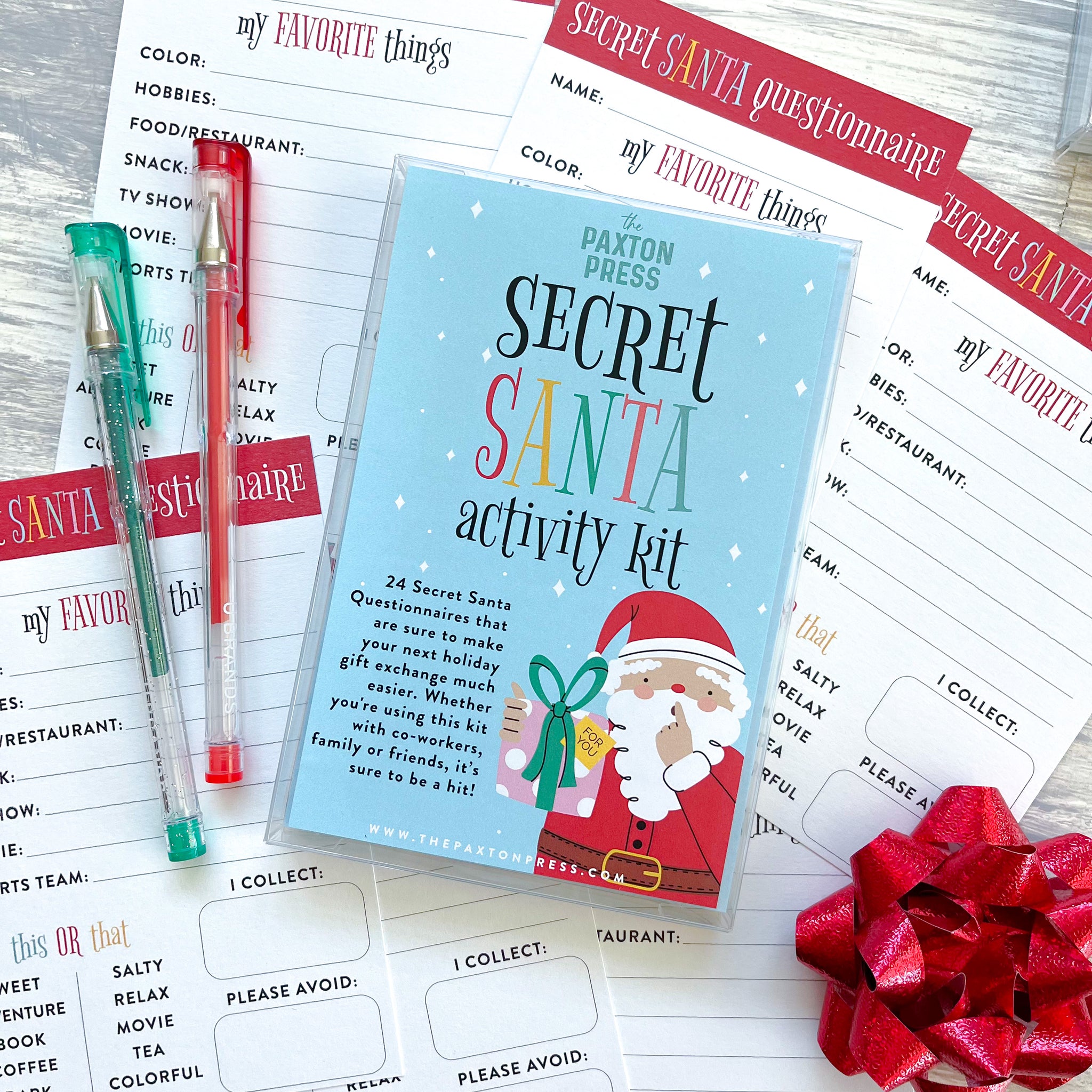 Secret Santa Activity Kit – The Paxton Press